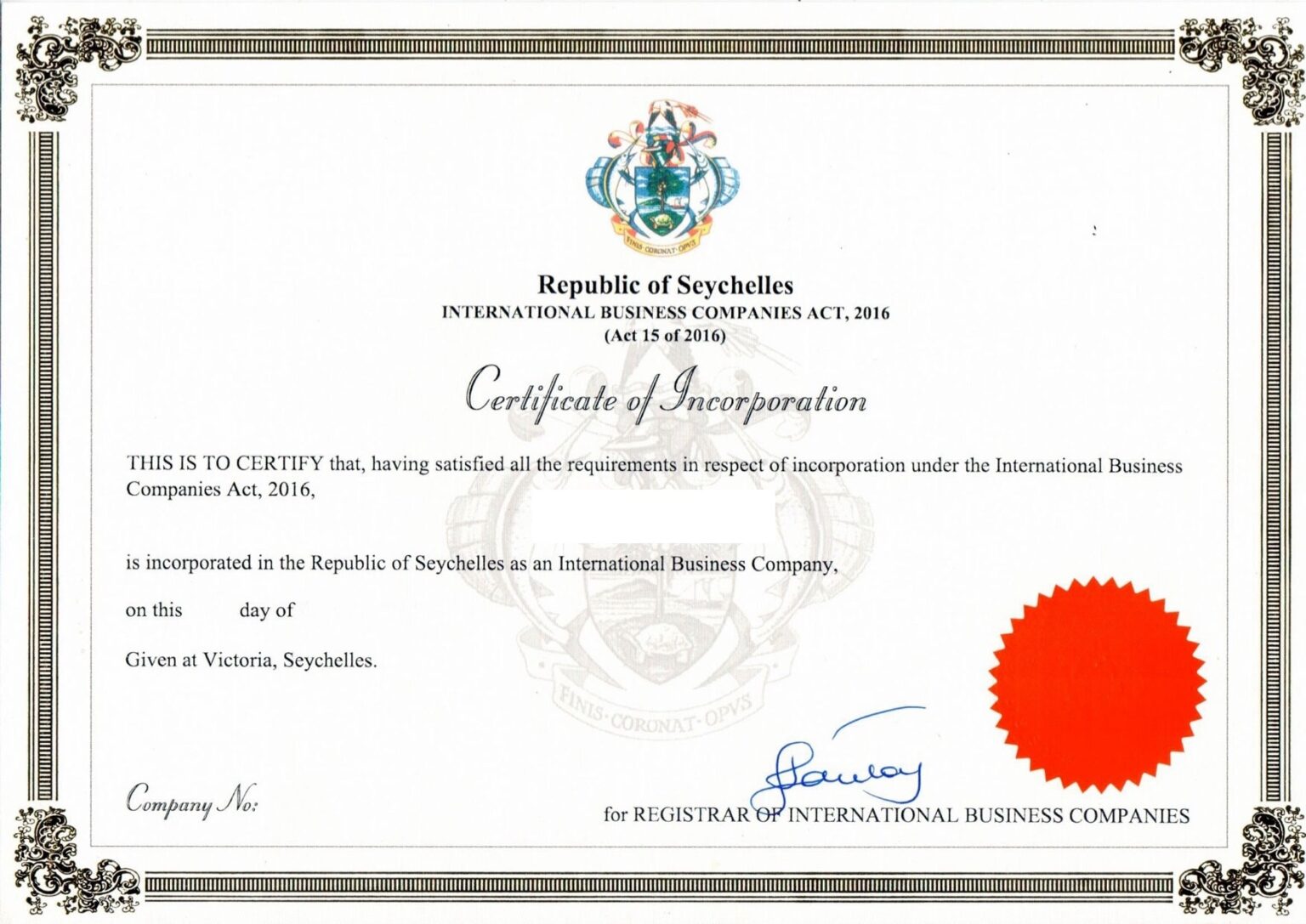 Seychelles Business Register | Business search & Certificate